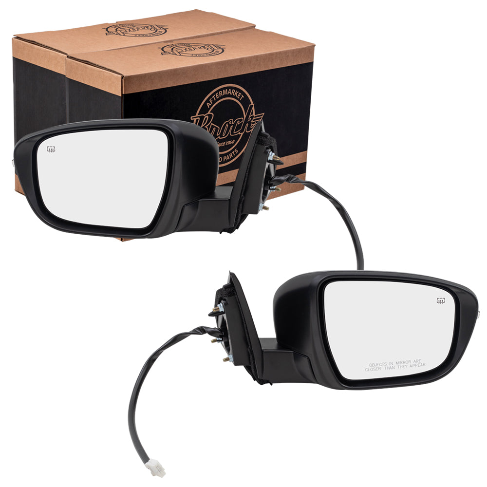 BROCK Pair Side Power Mirrors Compatible with 2017 2018 2019 Rogue Spo ...