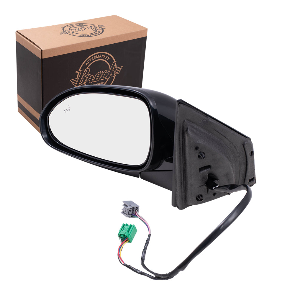 Brock Replacement Driver's Power Mirror Manual Folding Heated w/ Signa ...