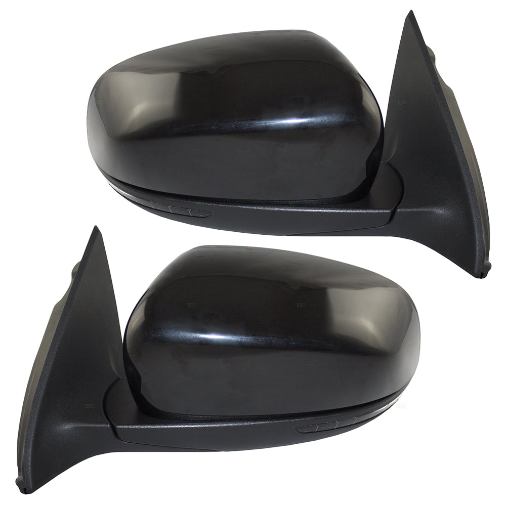Pair Set Power Side View Mirrors Heated Signal Puddle Lamp Replacement ...