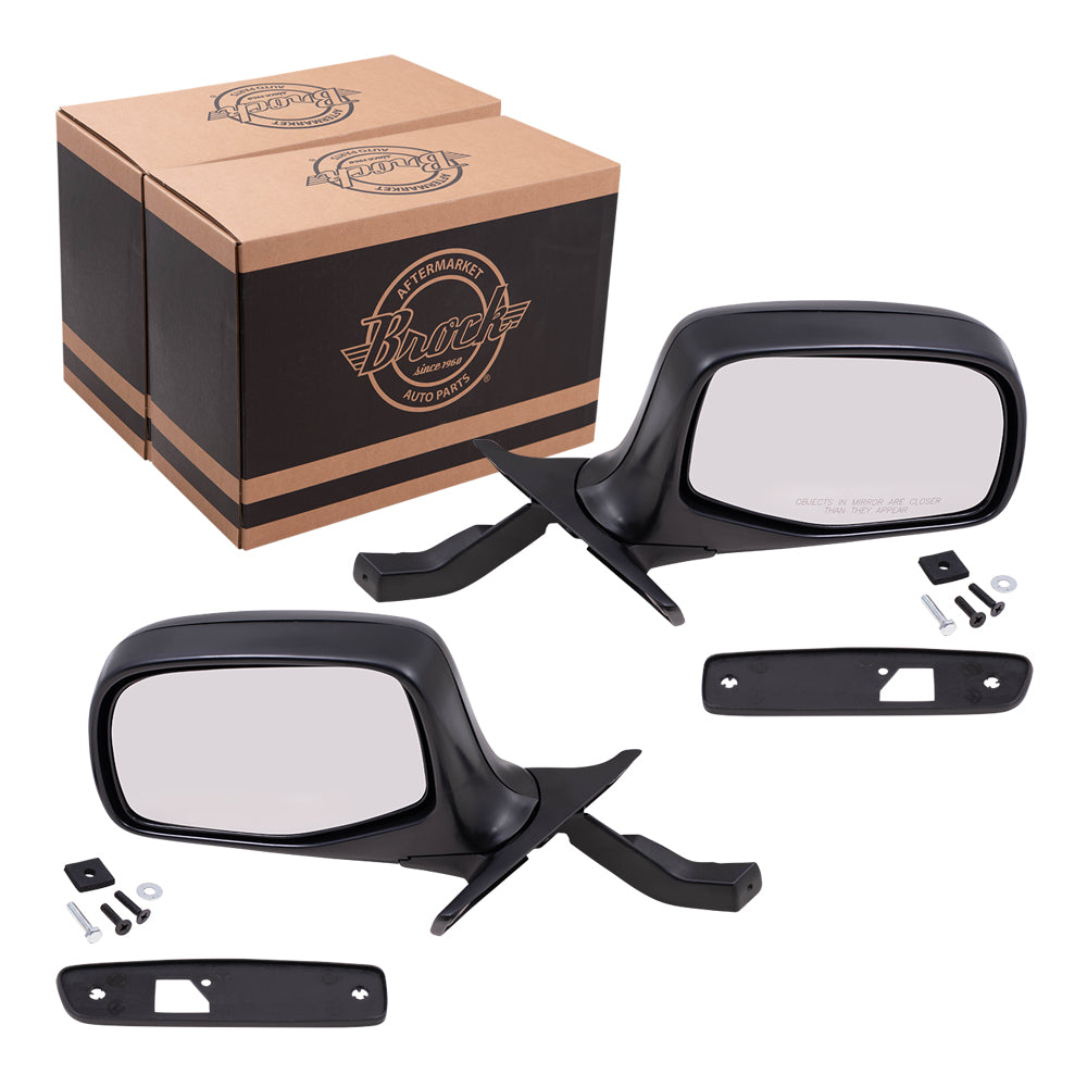 Driver and Passenger Manual Side View Paddle Type Mirrors Replacement ...