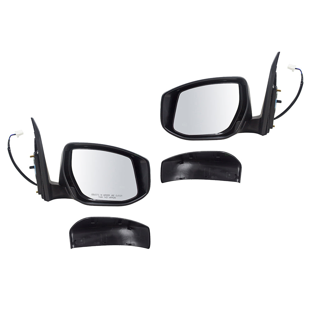 Pair Set Power Side View Mirrors Heated Compatible with Sentra 96302-3 ...