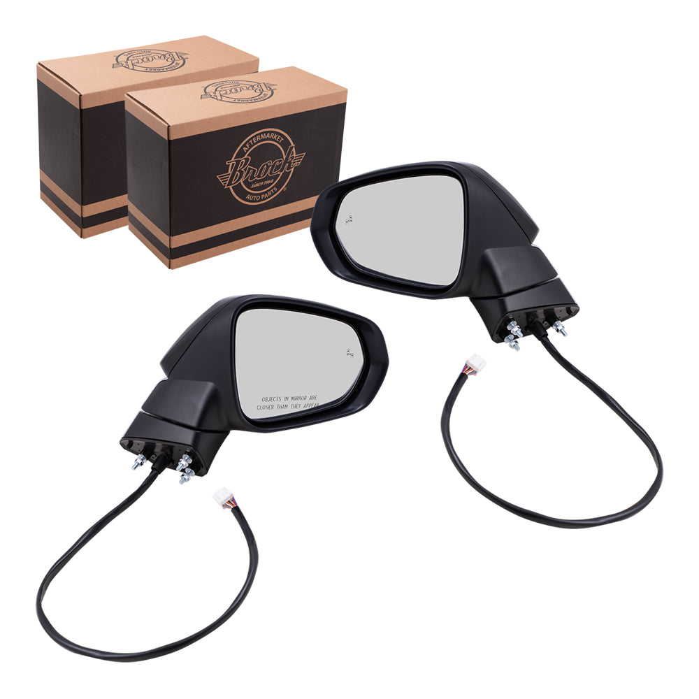 Replacement Set Driver and Passenger Power Side Mirrors Heated Signal ...