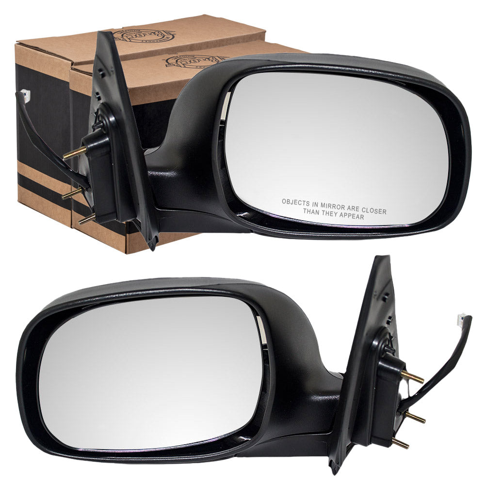 Brock Replacement Driver and Passenger Power Side View Mirrors Ready-t ...