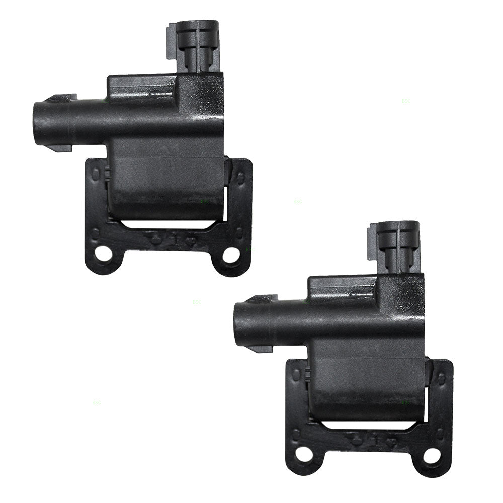 Brock Replacement Pair Set Ignition Spark Plug Coil Pack Modules Compa ...